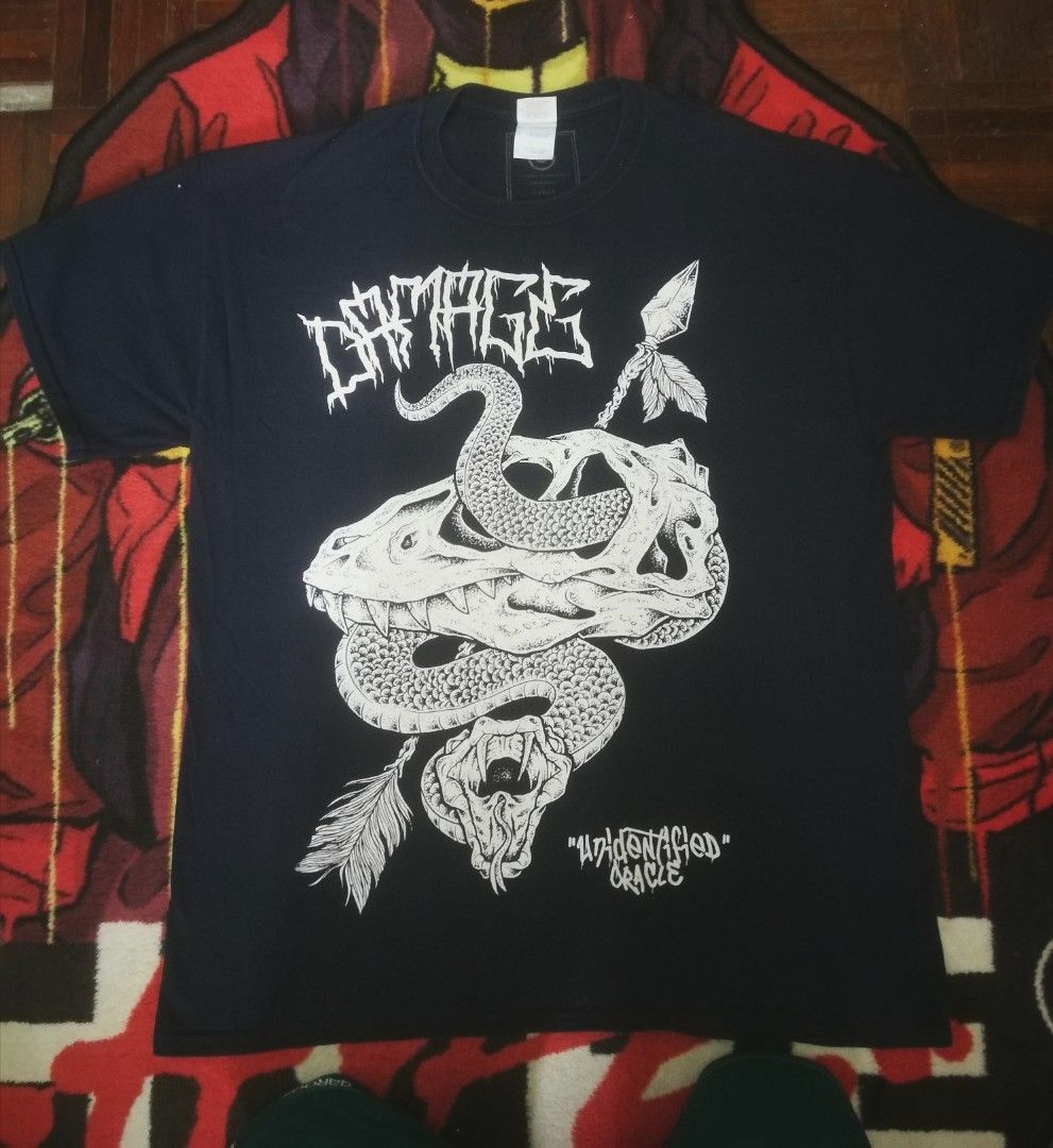 Damaged band shirt x unidentifiedoracle, Hobbies & Toys, Collectibles ...