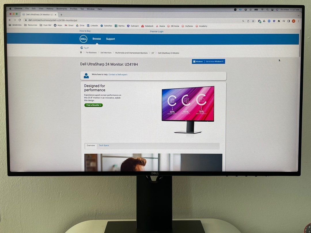 DELL Ultrasharp 24-inch Monitor - U2419H, Computers & Tech, Office ...