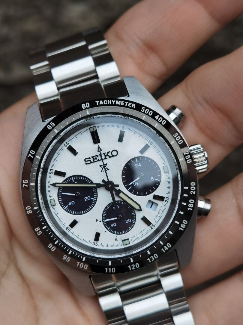 Seiko Diver Prospex Solar Chronograph Panda SSC813P1 Garansi On, Fesyen Pria, Jam Tangan di ...