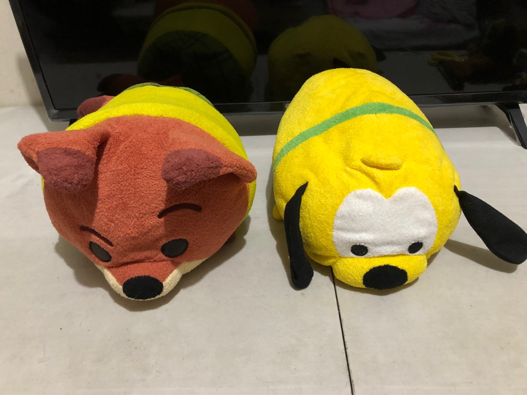 Disney Nick Wilde and Pluto Large Tsumtsum Plush Bundle, Hobbies & Toys, Toys & Games on Carousell
