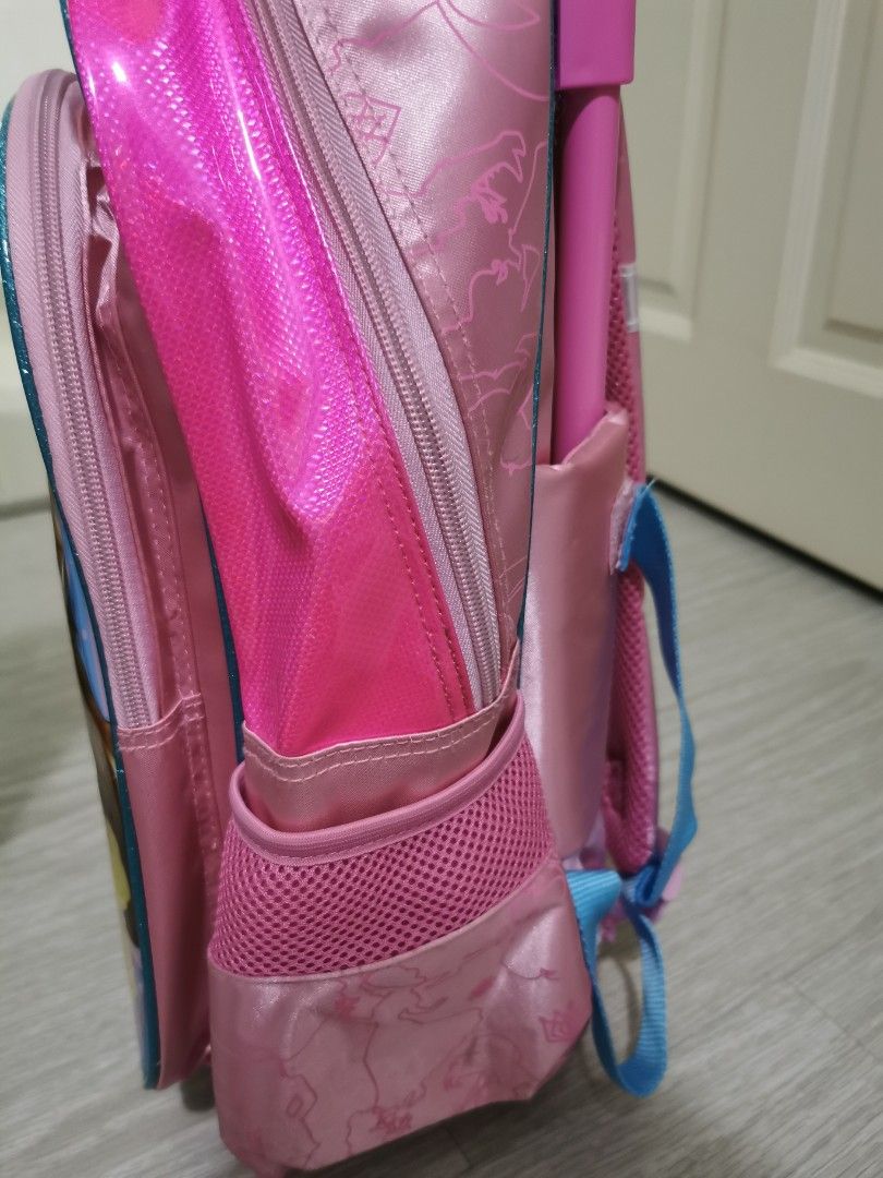 Disney princess luggage trolley school bag, Hobbies & Toys, Stationery ...
