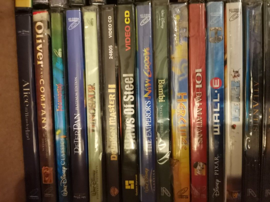 Disney/pixar VCDs all original bundle, Hobbies & Toys, Music & Media ...