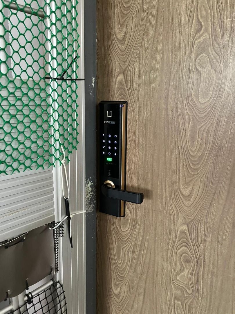 [Door + Gate] EAZEA Touch Mortise Digital Door Lock + EAZEA Duo-G ...