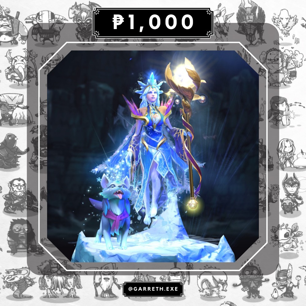 [DOTA] Crystal Maiden Arcana - Exalted Frost Avalanche, Video Gaming ...