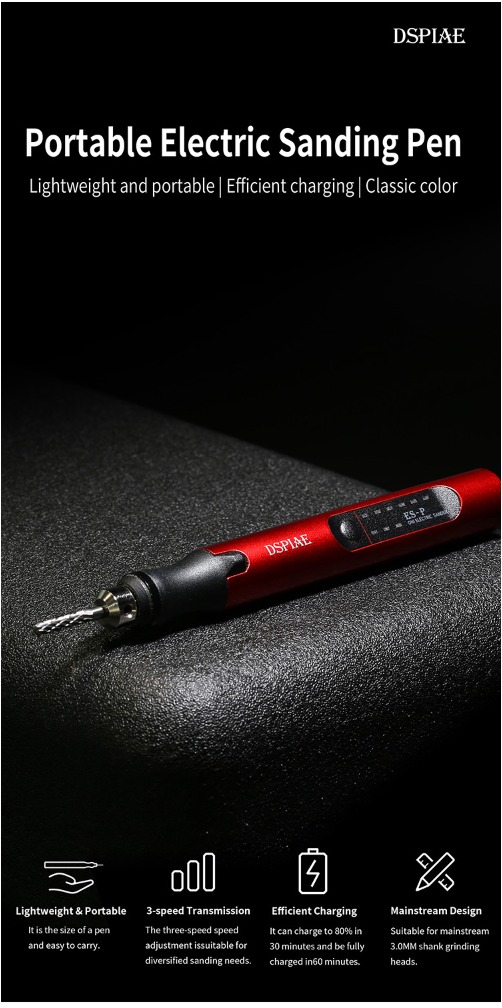 DSPIAE ES-P PORTABLE ELECTRIC SANDING PEN, Hobbies & Toys, Stationery ...
