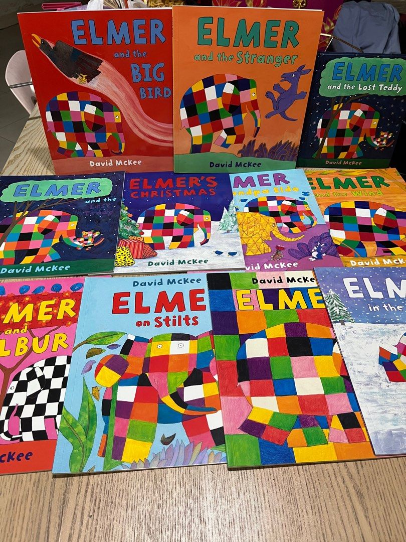 ELMER’s Story Library + Elmer and the Lost Teddy, Hobbies & Toys, Books & Magazines, Children's ...
