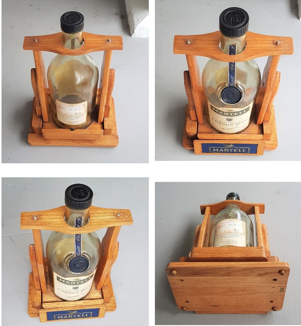 Exquisite Martell Cordon Bleu Bottle Display Stand, Vintage Martell ...