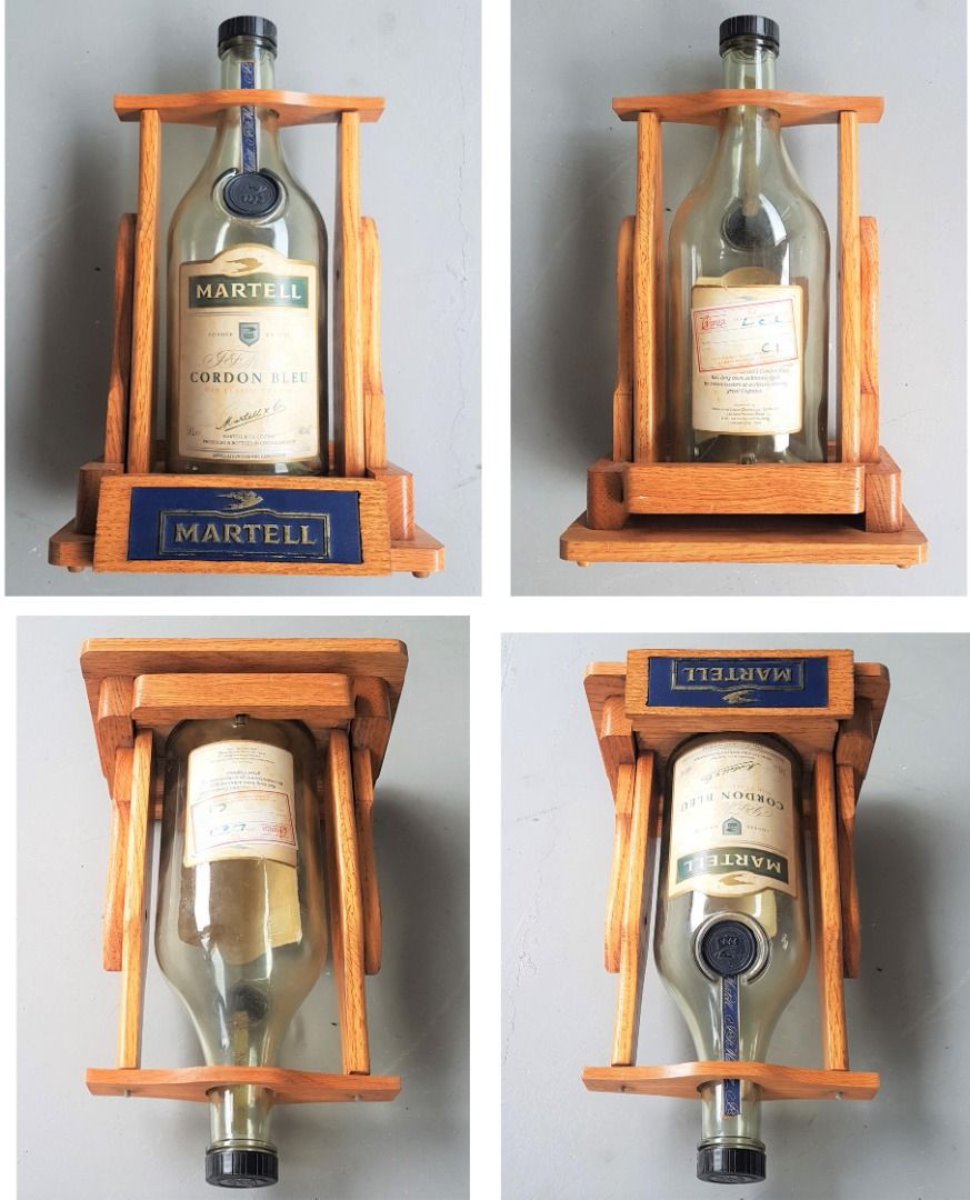 Exquisite Martell Cordon Bleu Bottle Display Stand, Vintage Martell ...