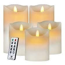 Flameless Candles LED Candles Realistic Moving Set of 4 only ( 2 Big 2 ...