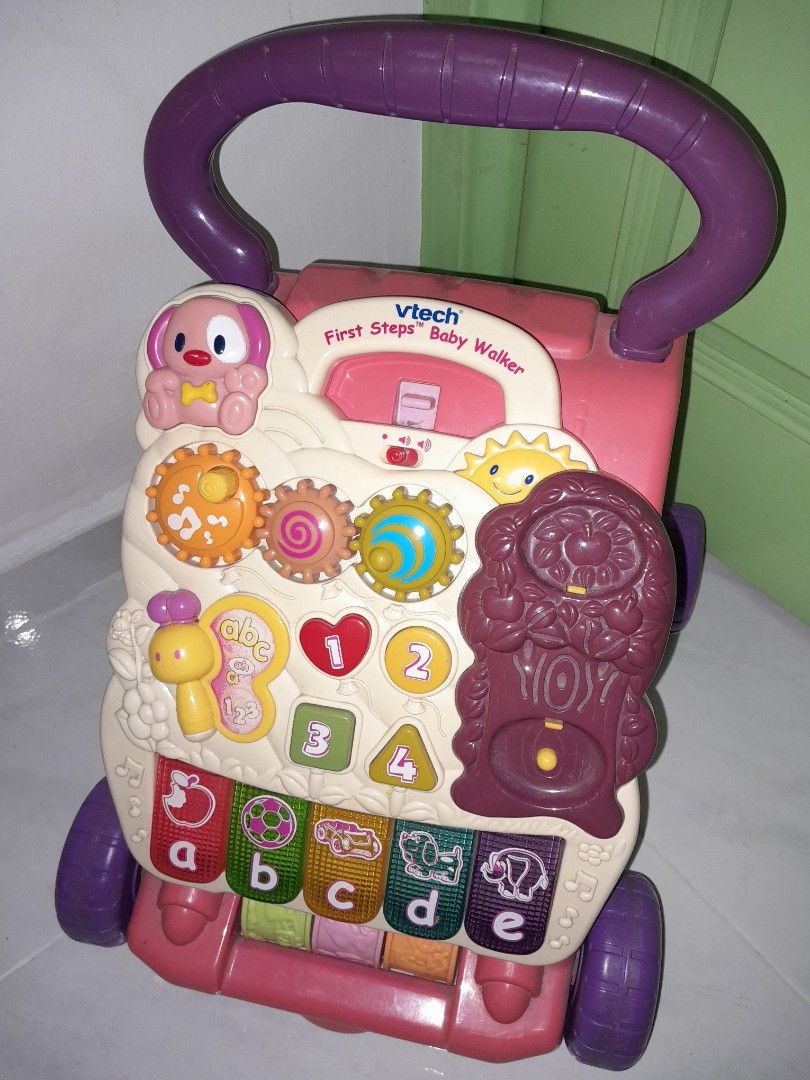 Colourful Baby Walker Vtech First Steps, Babies & Kids, Infant Playtime ...