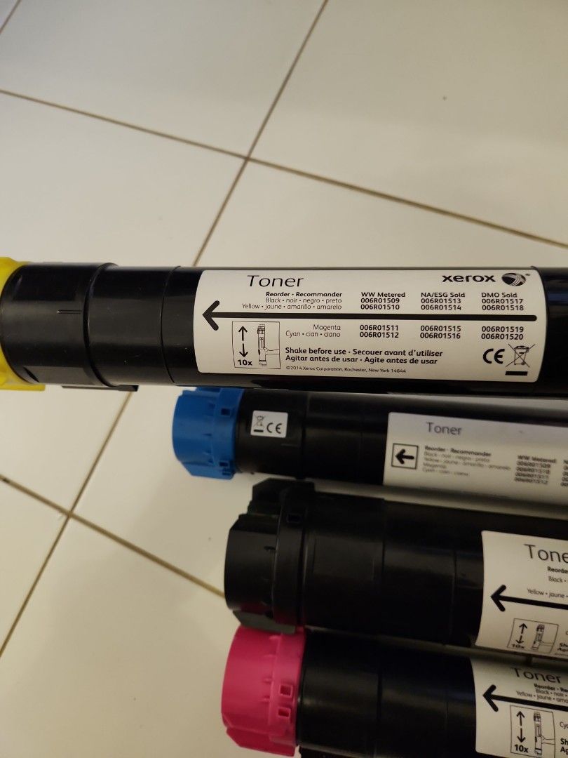 Fuji Xerox Toner Cyan Magenta Yellow Black, Computers & Tech, Printers ...