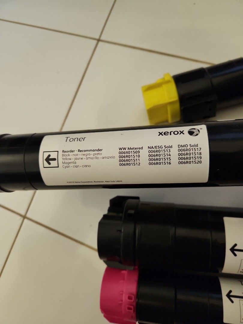 Fuji Xerox Toner Cyan Magenta Yellow Black, Computers & Tech, Printers ...