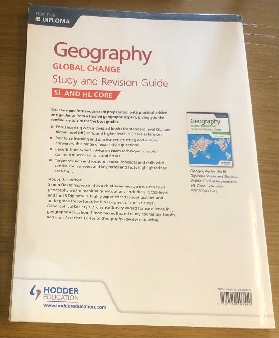 Geography for the IB Diploma Study and Revision Guide: Global Change ...