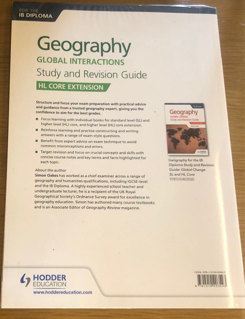 Geography for the IB Diploma Study and Revision Guide: Global Interactions (HL core extension ...