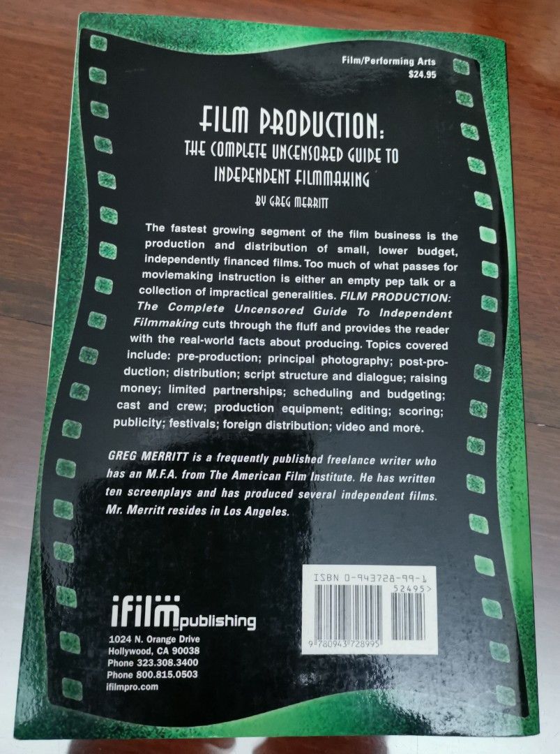 Greg Merritt - Film Production: The Complete Uncensored Guide to ...