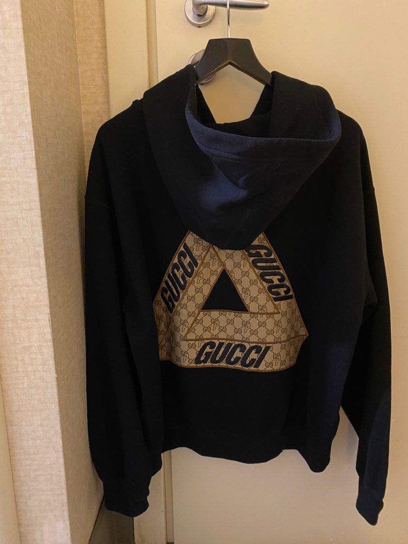GUCCI X PALACE HOODIE BLACK, Men's Fashion, Tops & Sets, Hoodies on ...