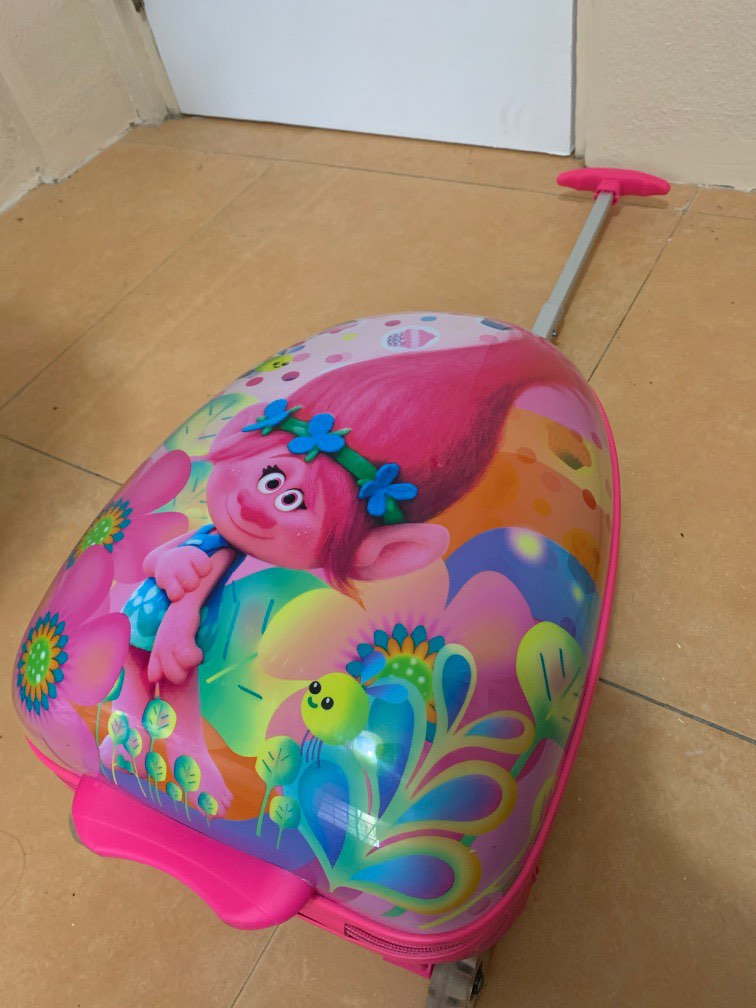 Heys Trolls Kids Luggage - Poppy (5k value), Babies & Kids, Babies ...
