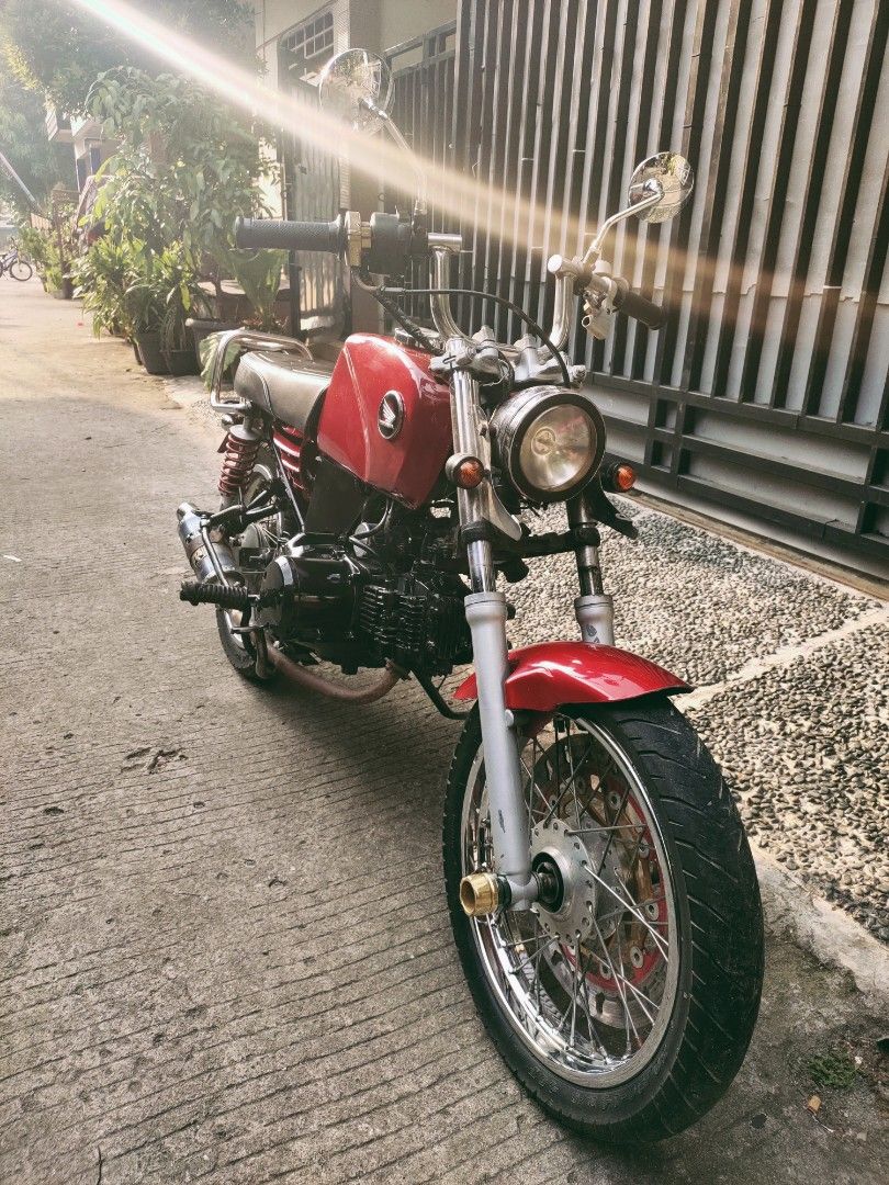 Honda CB mini 100 CC custome, Motor di Carousell