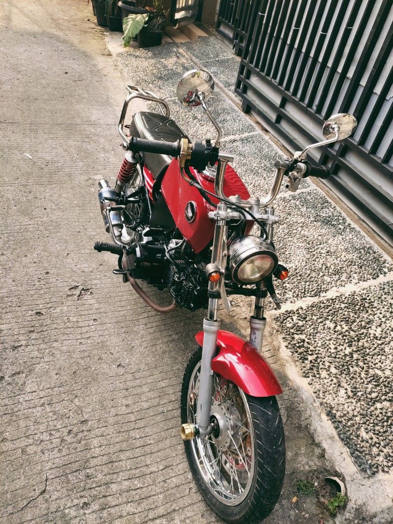 Honda CB mini 100 CC custome, Motor di Carousell