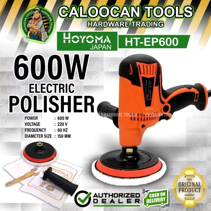 HOYOMA Japan 600W 6" 150mm Electric Polisher/Buffing Machine with ...