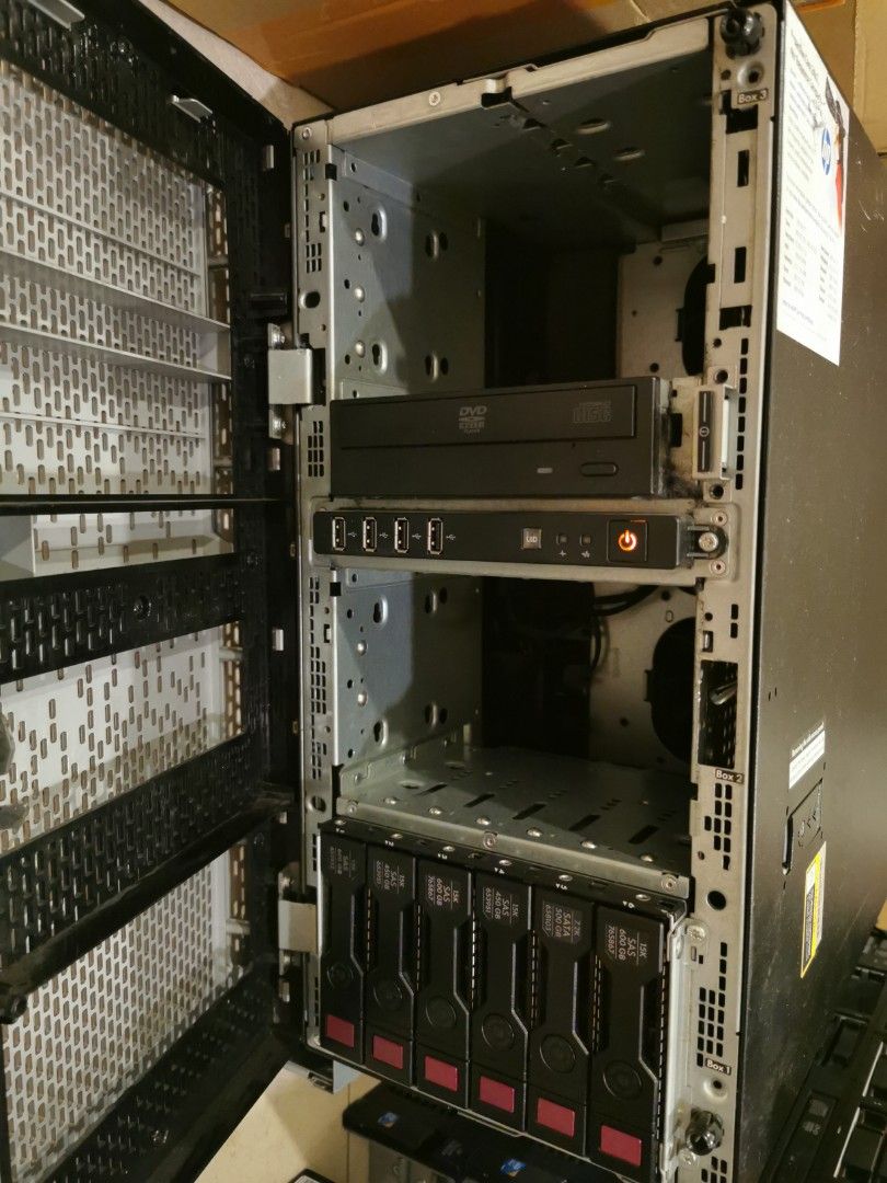 HP ML350P Gen 8 24-core 64gb 5U tower server (low noise), Computers ...