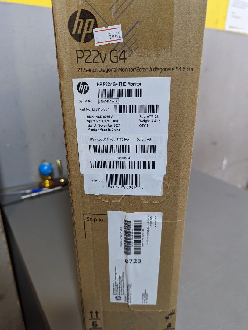 HP P22V G4 MONITOR, Computers & Tech, Parts & Accessories, Monitor ...