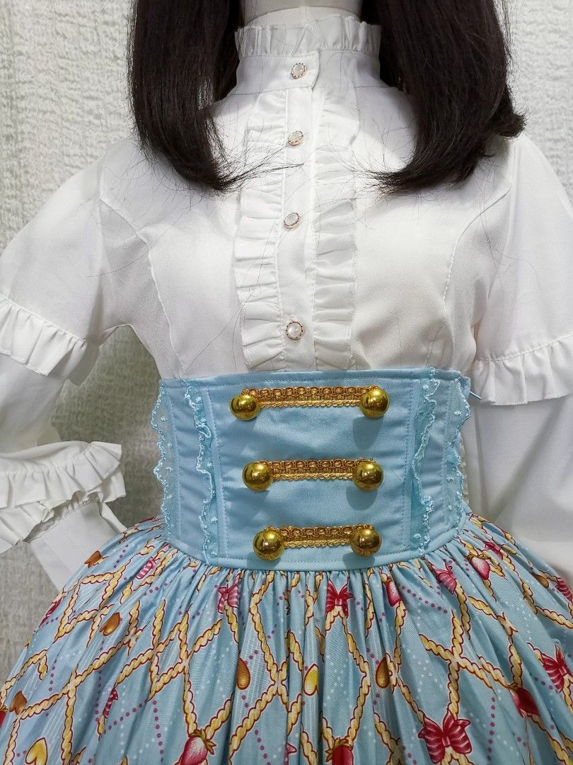 HQ Blue Bodyline Skirt Dress SK Military and Fruits theme, Women's ...