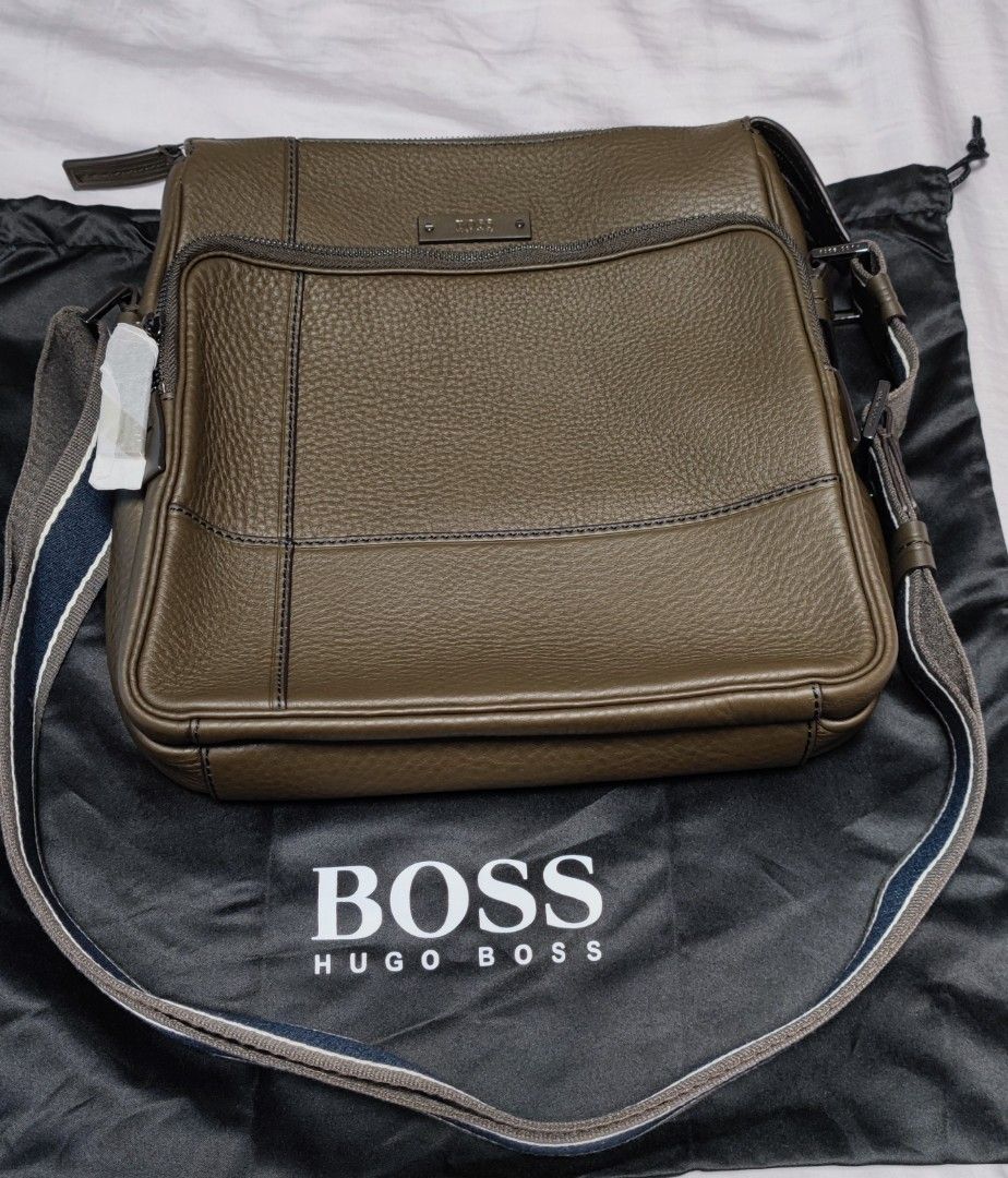 Hugo Boss Leather Sling Bag (FIXED PRICE), Luxury, Bags & Wallets on ...