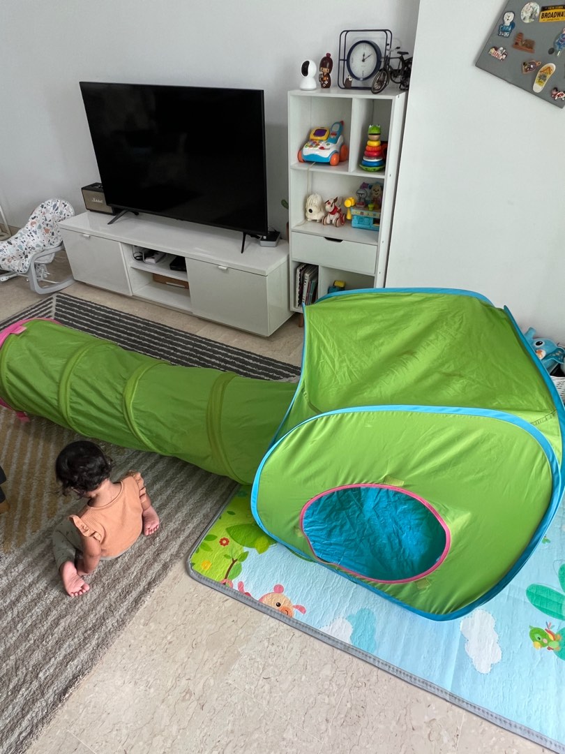 IKEA Busa Tent and tunnel for infant and toddler play, Babies & Kids ...