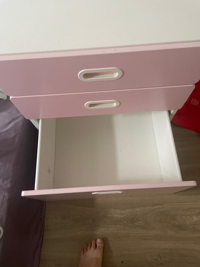 IKEA Pink Drawers, Furniture & Home Living, Furniture, Shelves ...