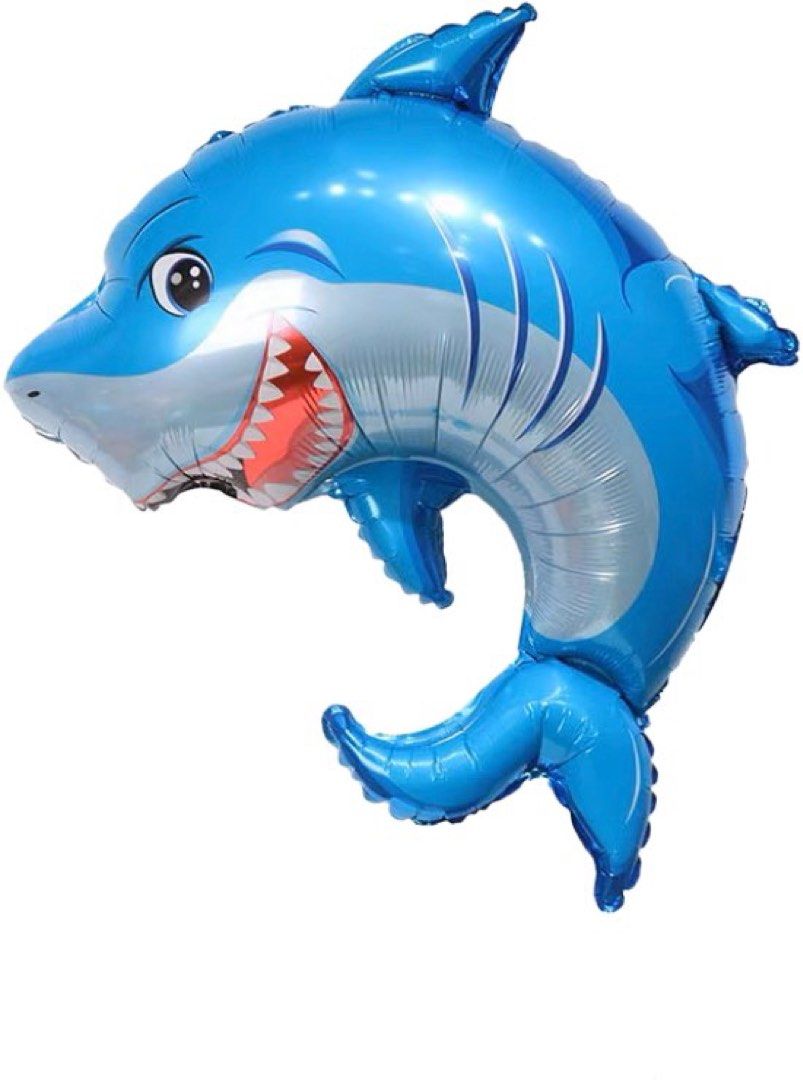 Shark Squid Seal Whale Anglerfish Crab Seashell Foil Balloon / Marine ...