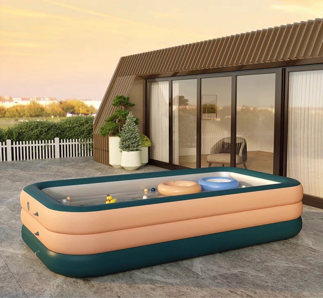 Inflatable Swimming Pool for outdoor, Furniture & Home Living, Outdoor ...