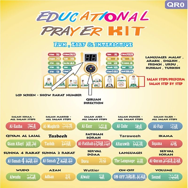 Interactive Muslim Prayer Kit / Digital Learning Solat Panel / Smart ...