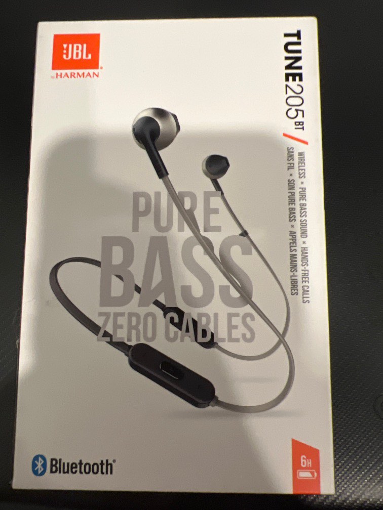 JBL Pure Bass Tune 205bt, Audio, Earphones on Carousell