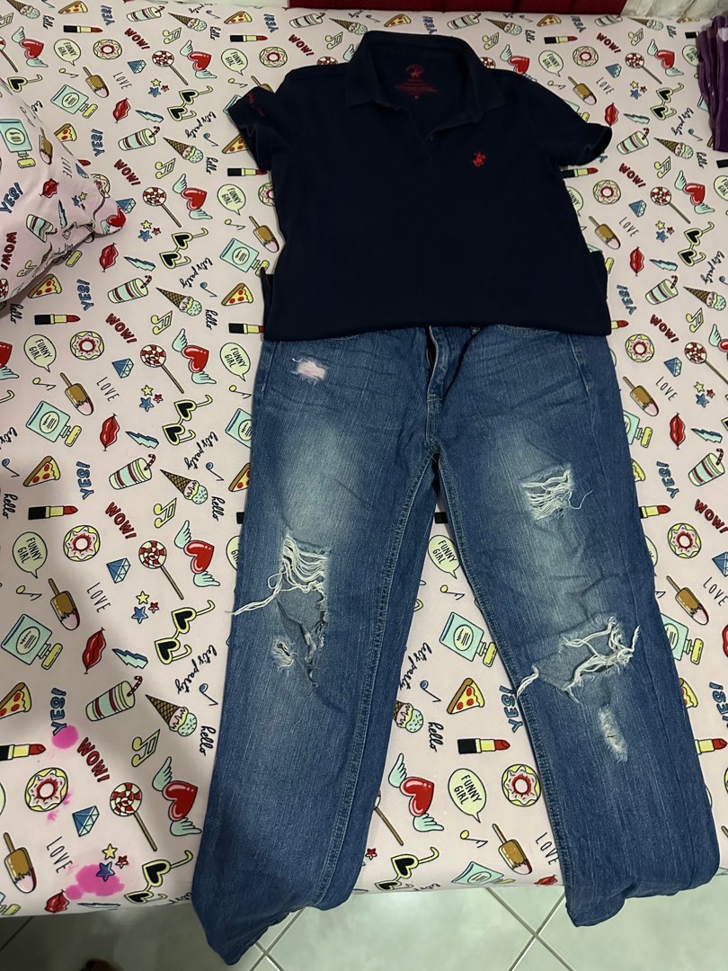 tattered Jeans only H&M , Women's Fashion, Dresses & Sets, Sets or ...