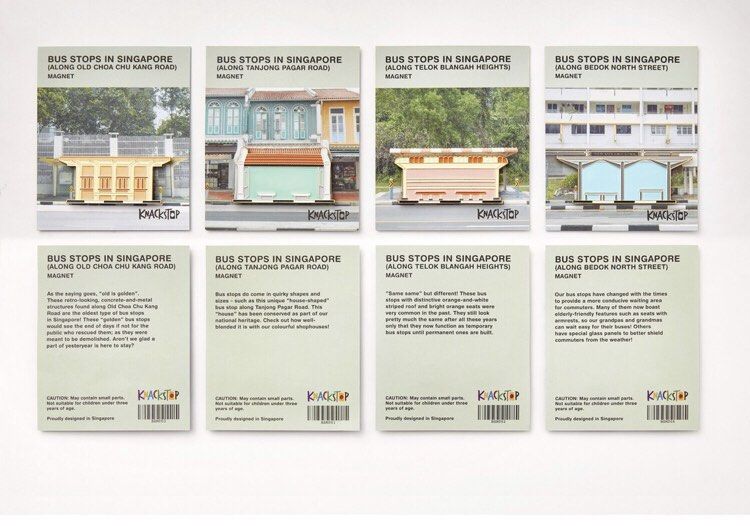 Knackstop Graciousness Pouch / Bus Stops In Singapore Magnet / Downtown ...