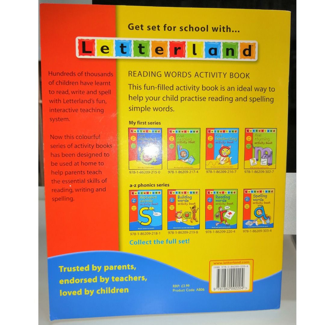 Letterland: Reading Words Activity Book, 興趣及遊戲, 書本 & 文具, 兒童書籍 - Carousell
