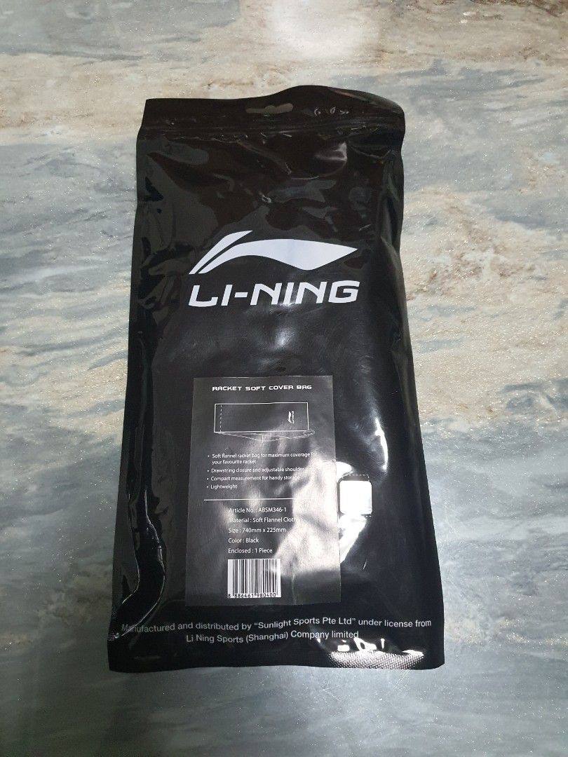 Li ning soft racket cover, Sports Equipment, Sports & Games, Racket ...