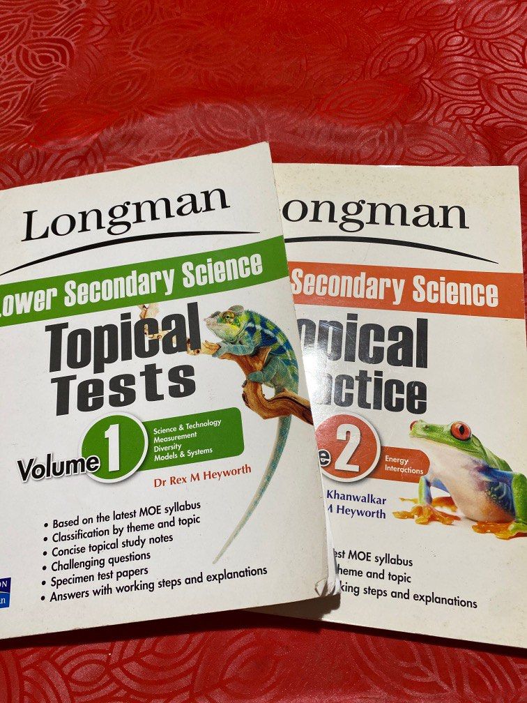 Lower Secondary Science Exercise books 1&2, Hobbies & Toys, Books ...
