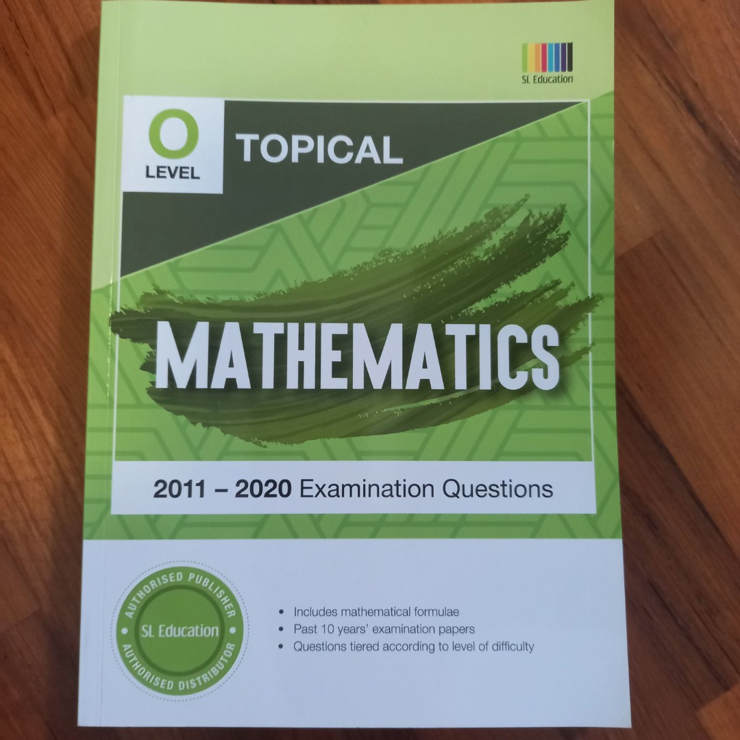 Mathematics Topical O Level TYS (2020), Hobbies & Toys, Books ...
