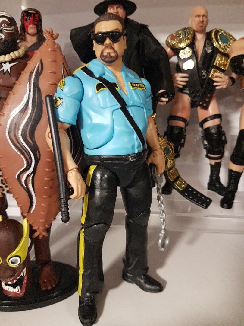 Mattel WWE Elite Legends figures of Kamala, Big Boss Man & Bam Bam ...