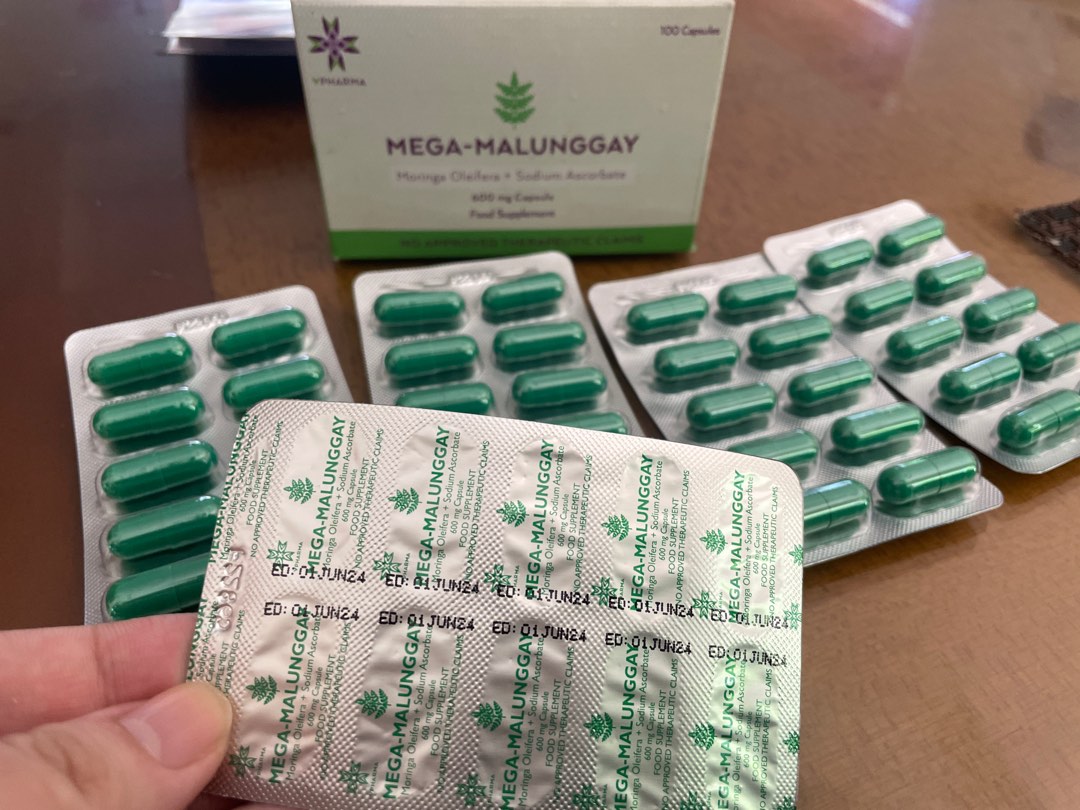 Mega Malunggay Capsule, Health & Nutrition, Health Supplements, Health ...