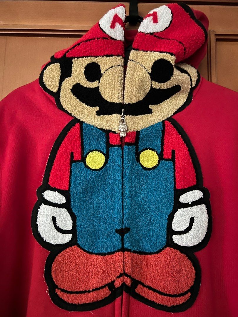 Men’s Super Mario Hoodie in Red, Men's Fashion, Tops & Sets, Hoodies on ...