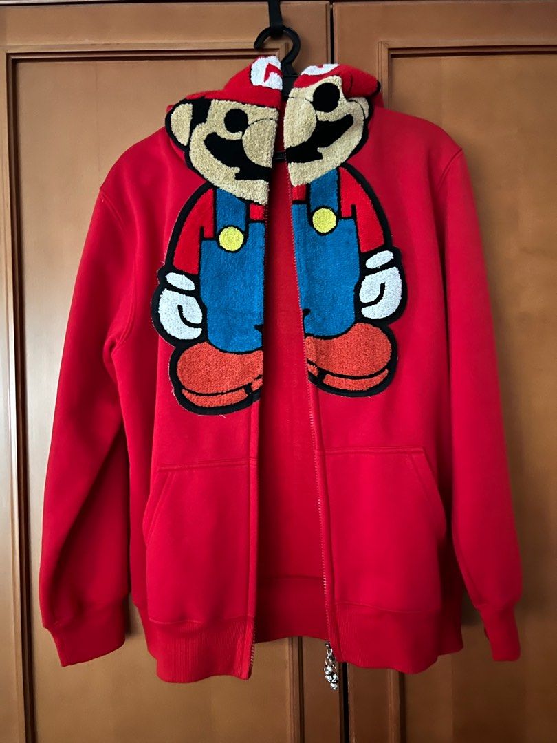 Men’s Super Mario Hoodie in Red, Men's Fashion, Tops & Sets, Hoodies on ...