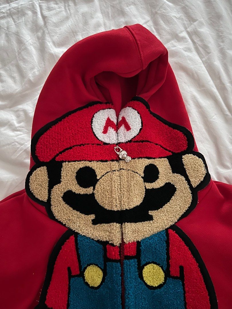 Men’s Super Mario Hoodie in Red, Men's Fashion, Tops & Sets, Hoodies on ...