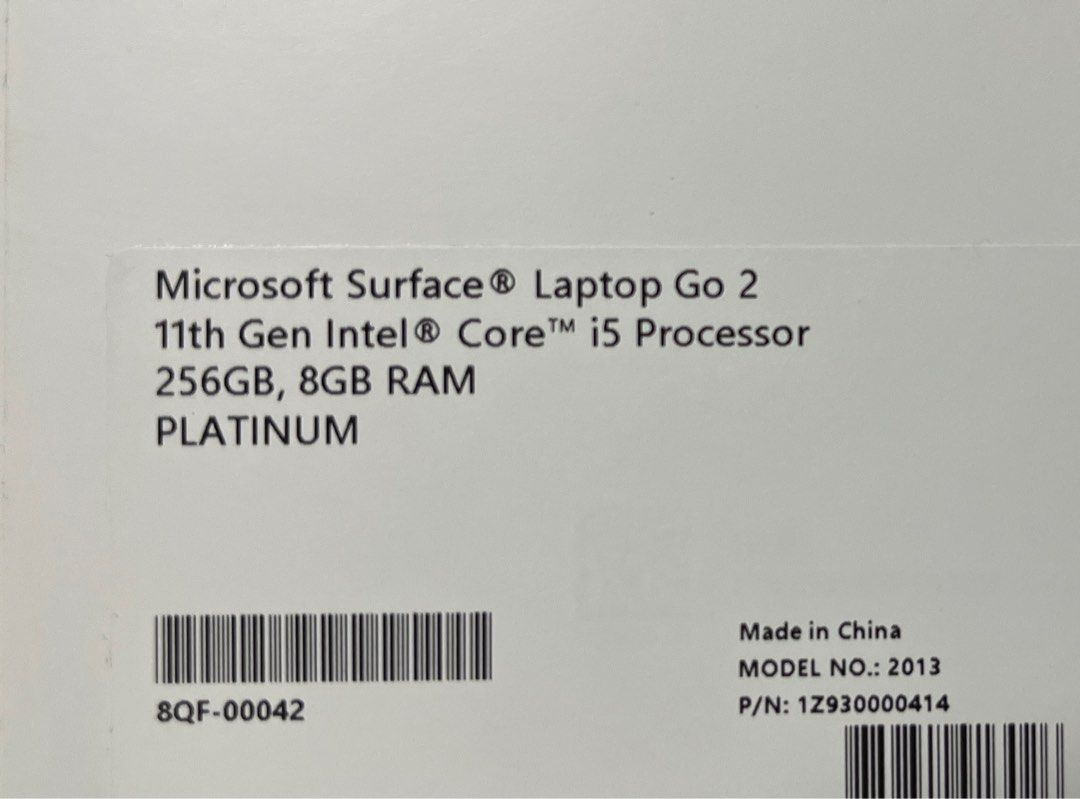 Microsoft Surface Laptop Go 2, Computers & Tech, Laptops & Notebooks on ...