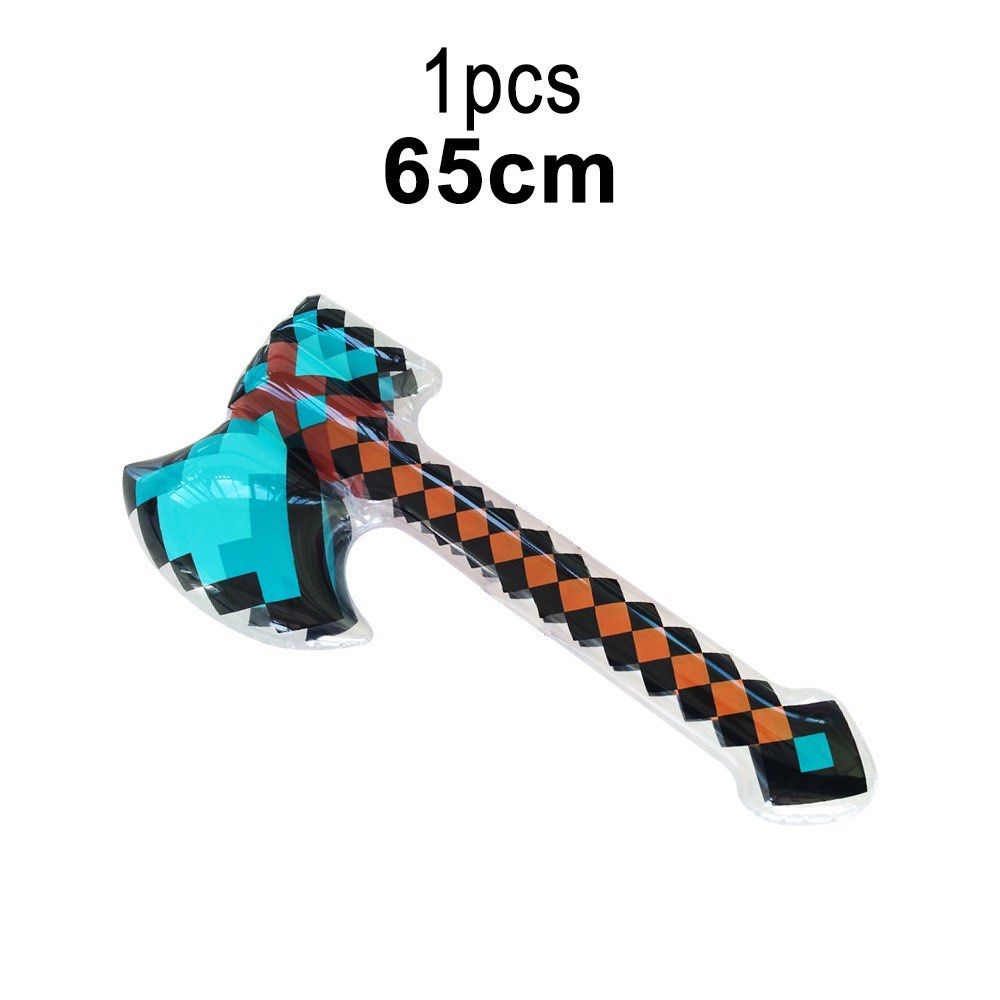 Minecraft Game Props Inflatable Sword Axe Inflatable Toys Theme Foil ...
