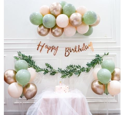 Minimalist rustic balloon garland birthday decoration party [SG seller ...