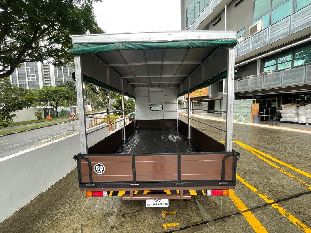 Mitsubishi Fuso Canter FEB21 with Wooden Desk & Full Canopy Manual, Cars, Commercial Vehicles ...