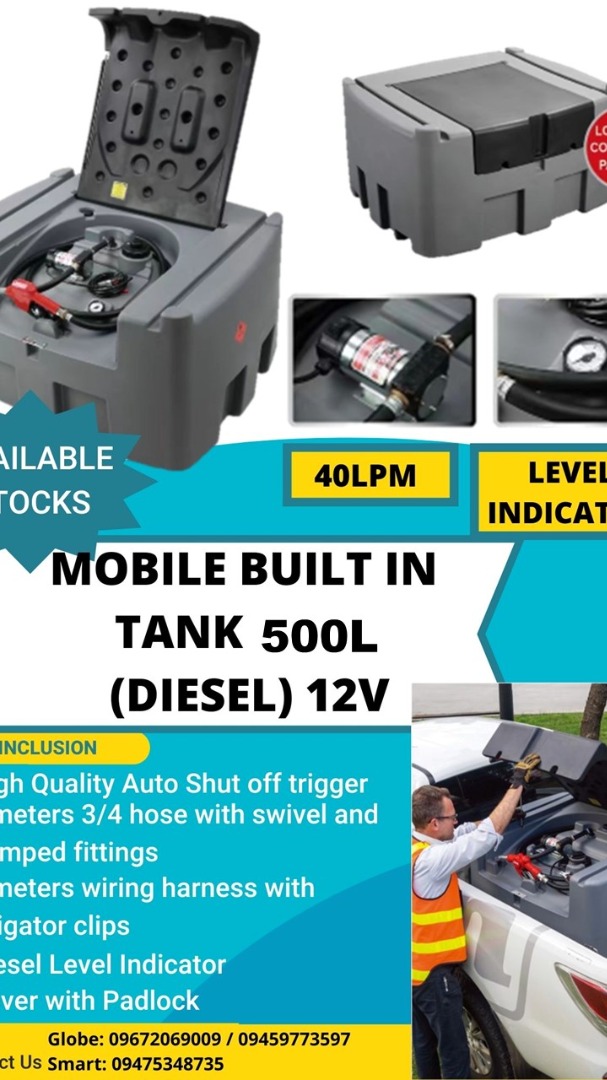 Mobile built in tank 500L, Commercial & Industrial, Industrial ...